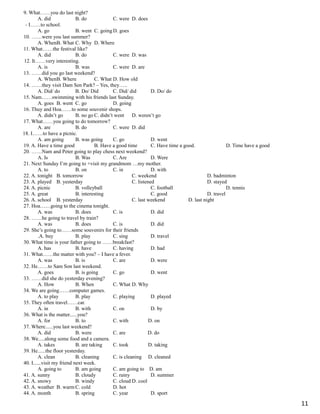 20 đề thi học sinh giỏi tiếng anh lớp 5 | DOC