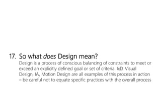 18 things I've learned about design | PPTX