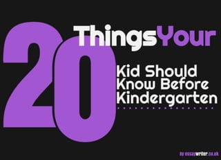 20 Things Your Kid Should Know Before Kindergarten | PPT