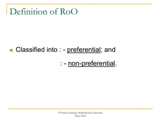 Rules of Origin in the Tripartite Free Trade Agreement | PPTX