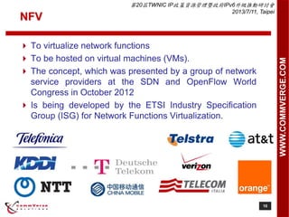 20th TWNIC OPM IPv6 Support by SDN & NFV | PDF
