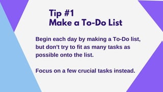 20 tips productive slide deck | PDF | Resume Writing and Advice | Job ...