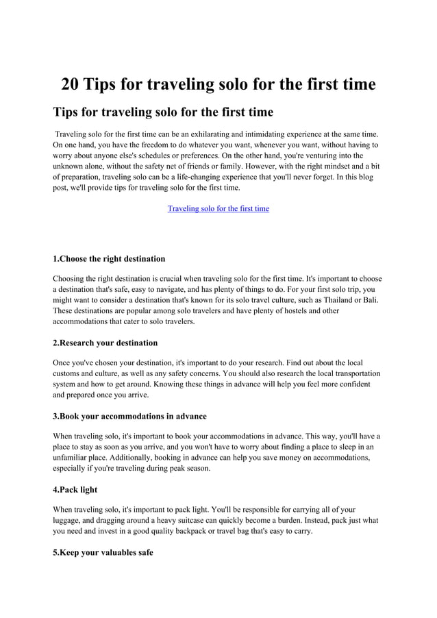 20 Tips for traveling solo for the first time.pdf