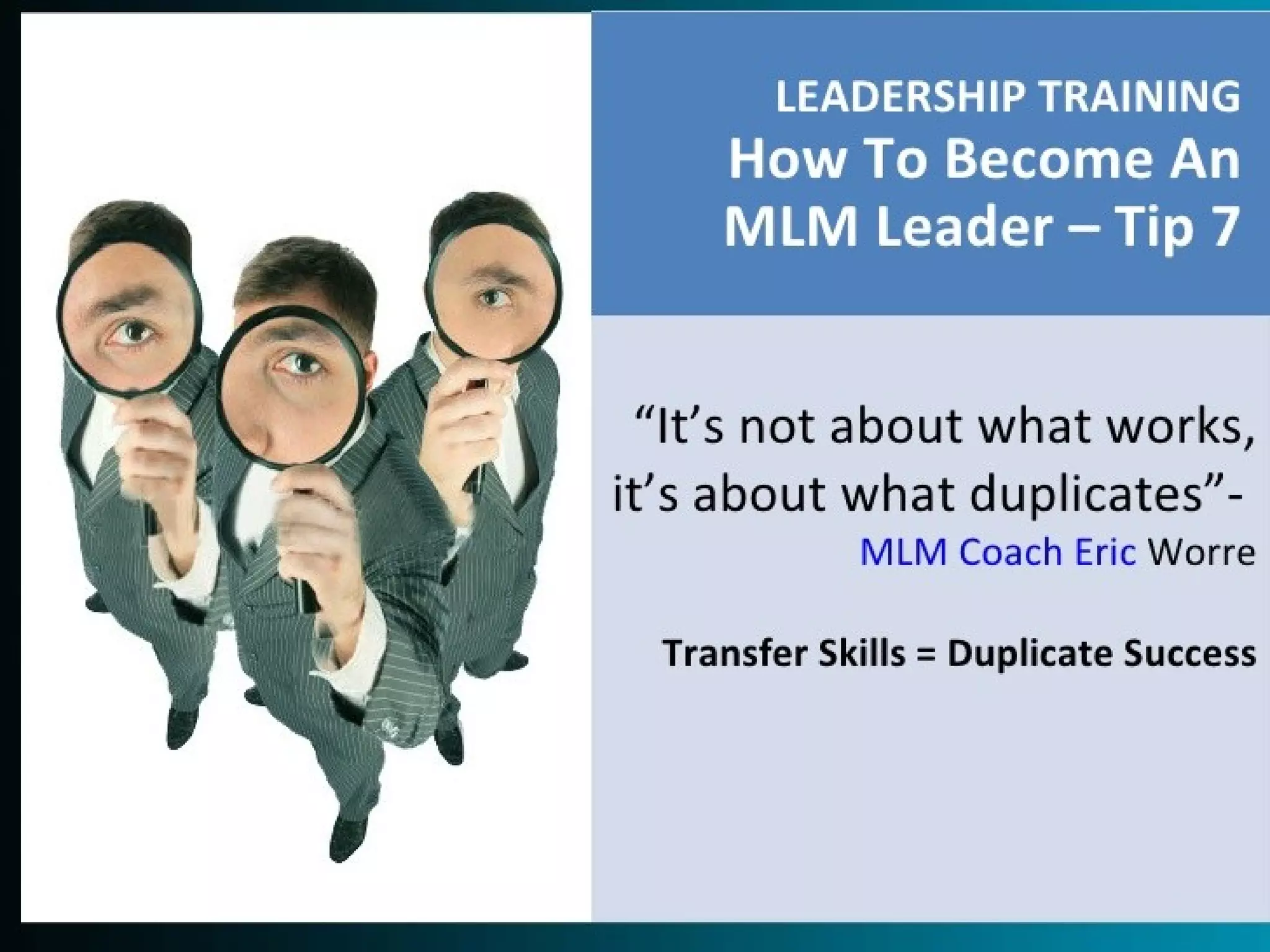 Leadership Training how to become an MLM LEADER 20 TIPS | PPT