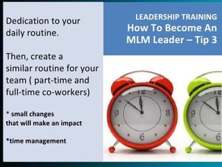 Leadership Training how to become an MLM LEADER 20 TIPS | PPT