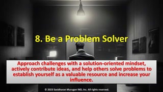 20 Tips to Increase Your Influence at Work | PPTX