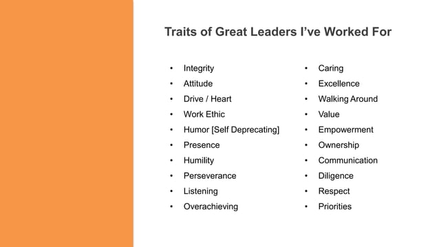 20 Traits of Great Leaders | PPT