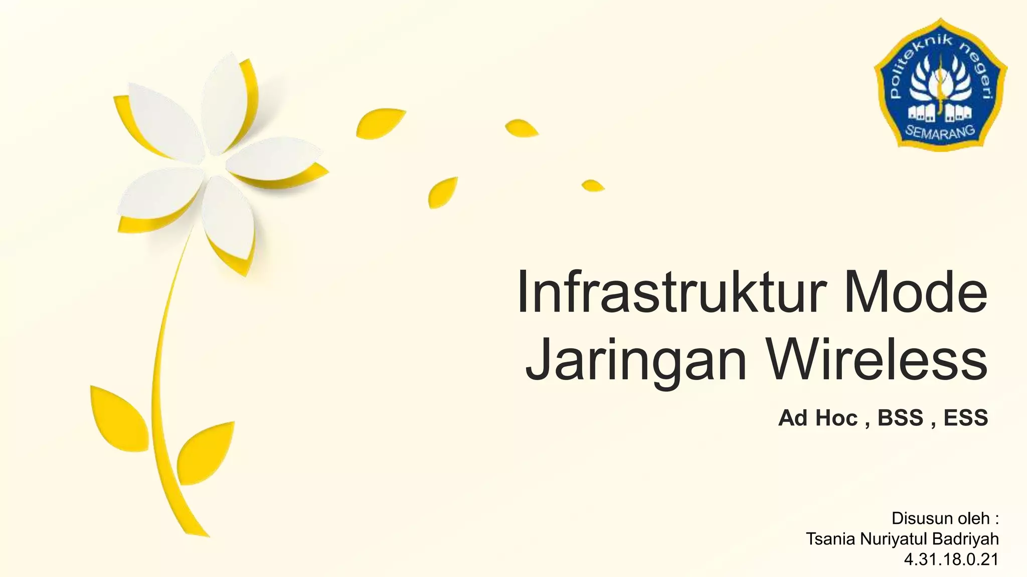 Infrastruktur Mode Jaringan Wireless | PPTX