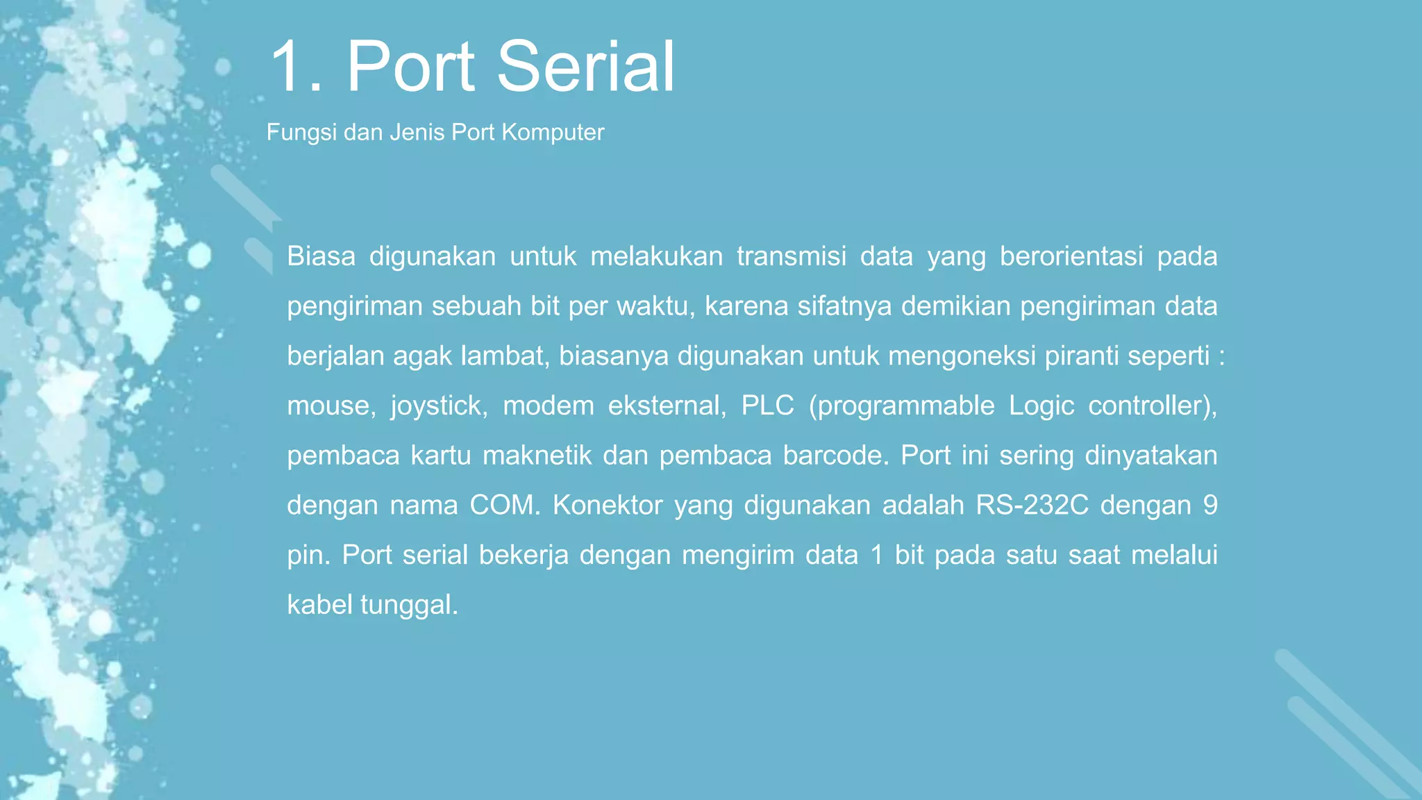 Port Komunikasi Komputer | PPTX