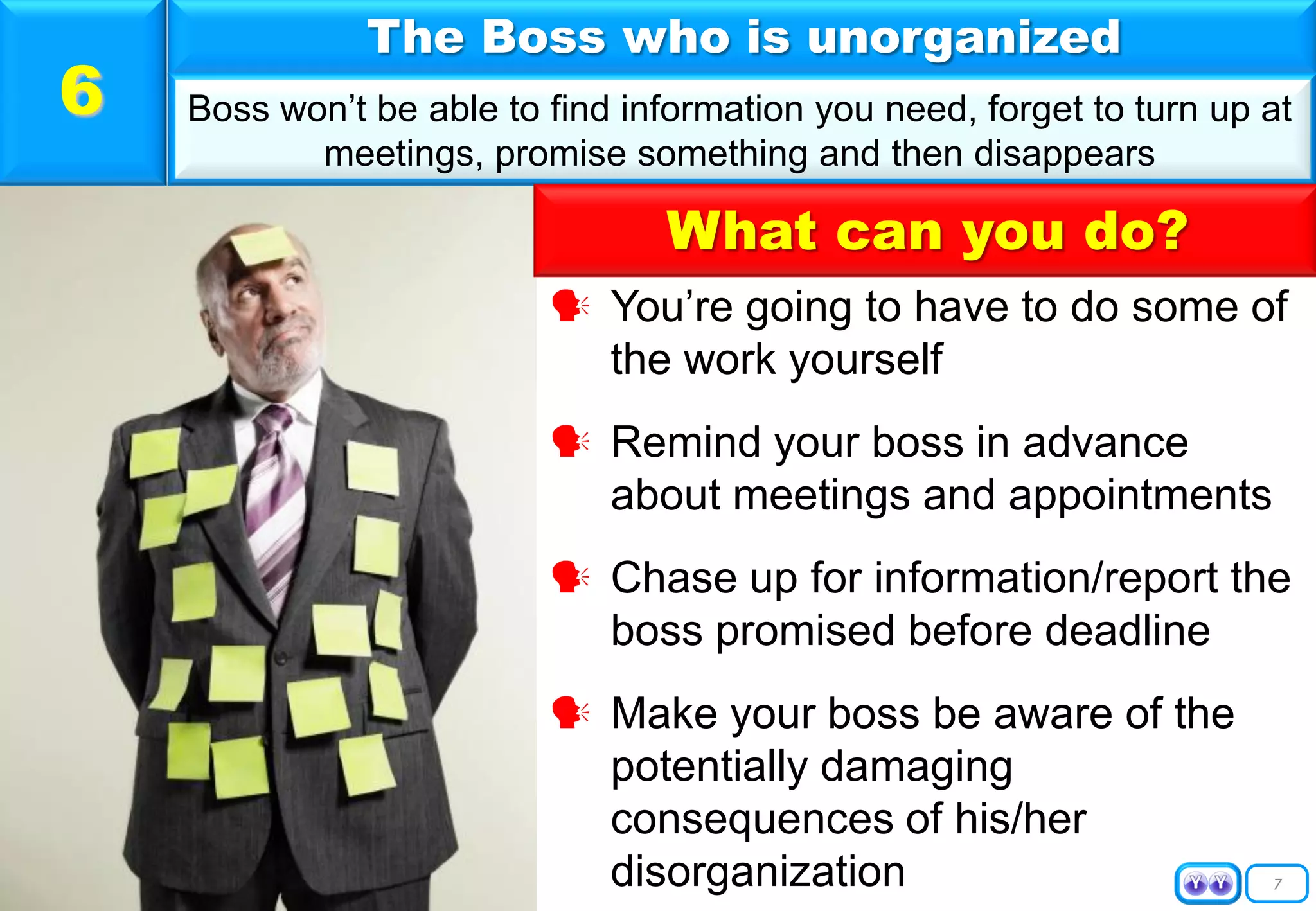 20 Types of Tricky Bosses | PPT