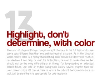 UI Design Principles : 20 Essential Rules for User Interface Design | PDF