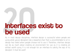 UI Design Principles : 20 Essential Rules for User Interface Design | PDF