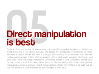 Principles of User Interface Design | PDF