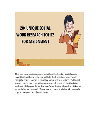 20+ Unique Social Work Research Topics for Assignment.pdf