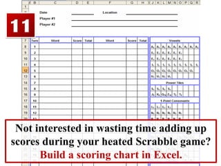 20 Unique Uses of Excel Spreadsheets | PPT | Free Download