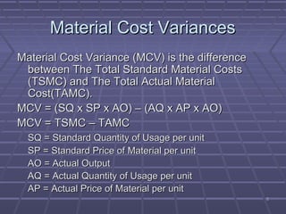 Variance Analysis | PPT