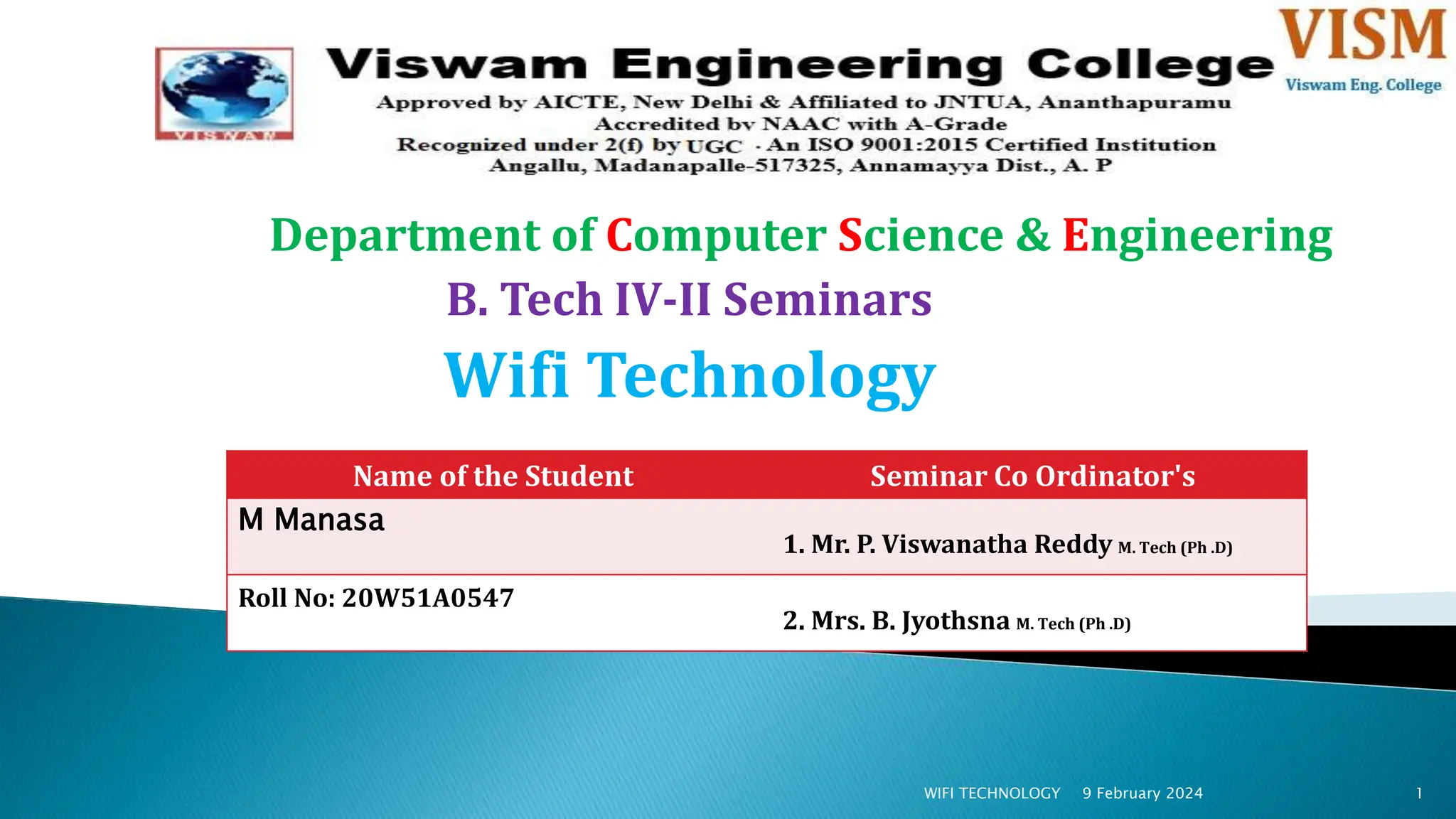 wifi technology seminar ppt presentation | PPTX
