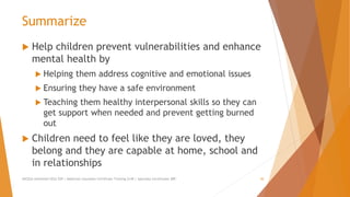 25 Ways to Nurture Children's Mental Health | PPTX | Physical Therapy ...