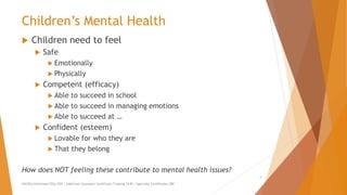 25 Ways to Nurture Children's Mental Health | PPTX | Physical Therapy ...