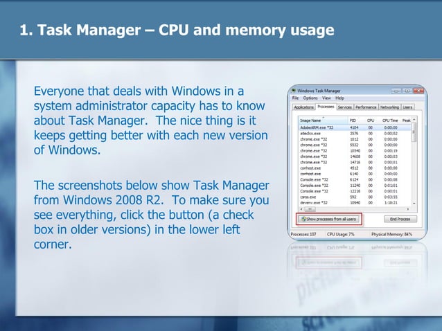 20 Windows Tools Every SysAdmin Should Know | PPT