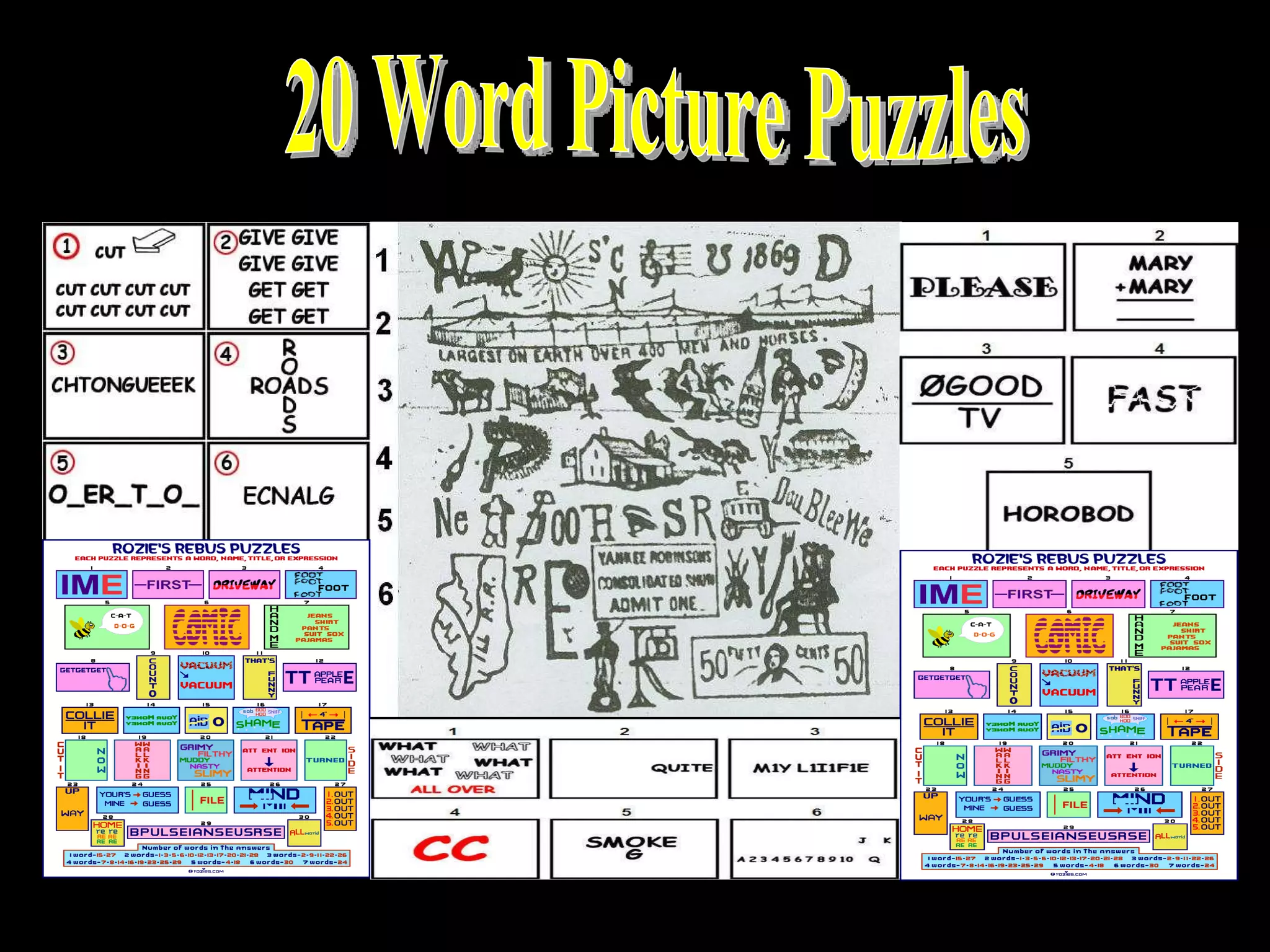 20 Word Picture Puzzles | PPT