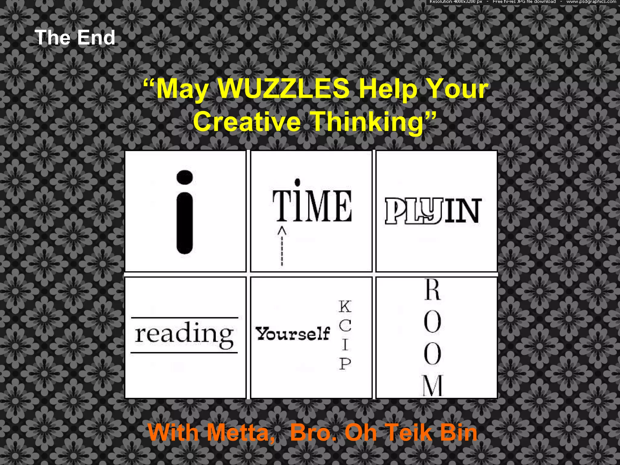 20 Word Picture Puzzles | PPT | Puzzle Video Games | Video Game Genres