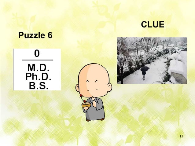 20 Word Picture Puzzles | PPT | Puzzle Video Games | Video Game Genres