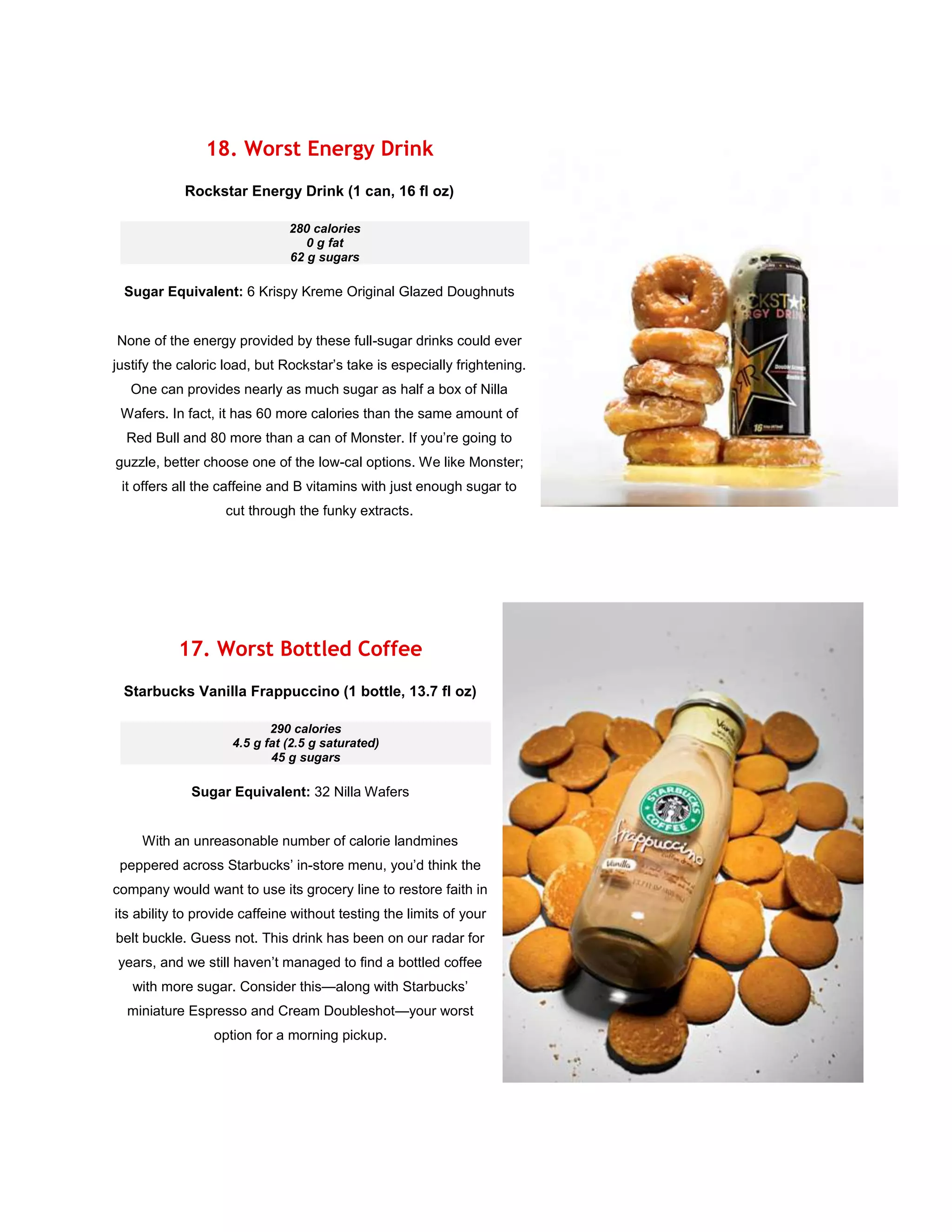 20 worst drinks 2010 | PDF