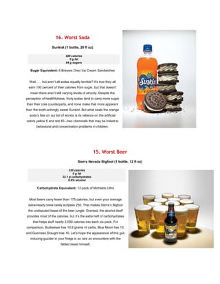 20 worst drinks 2010 | PDF