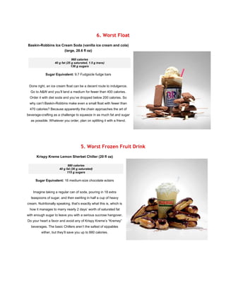 20 Worst Drinks 2010 | PDF