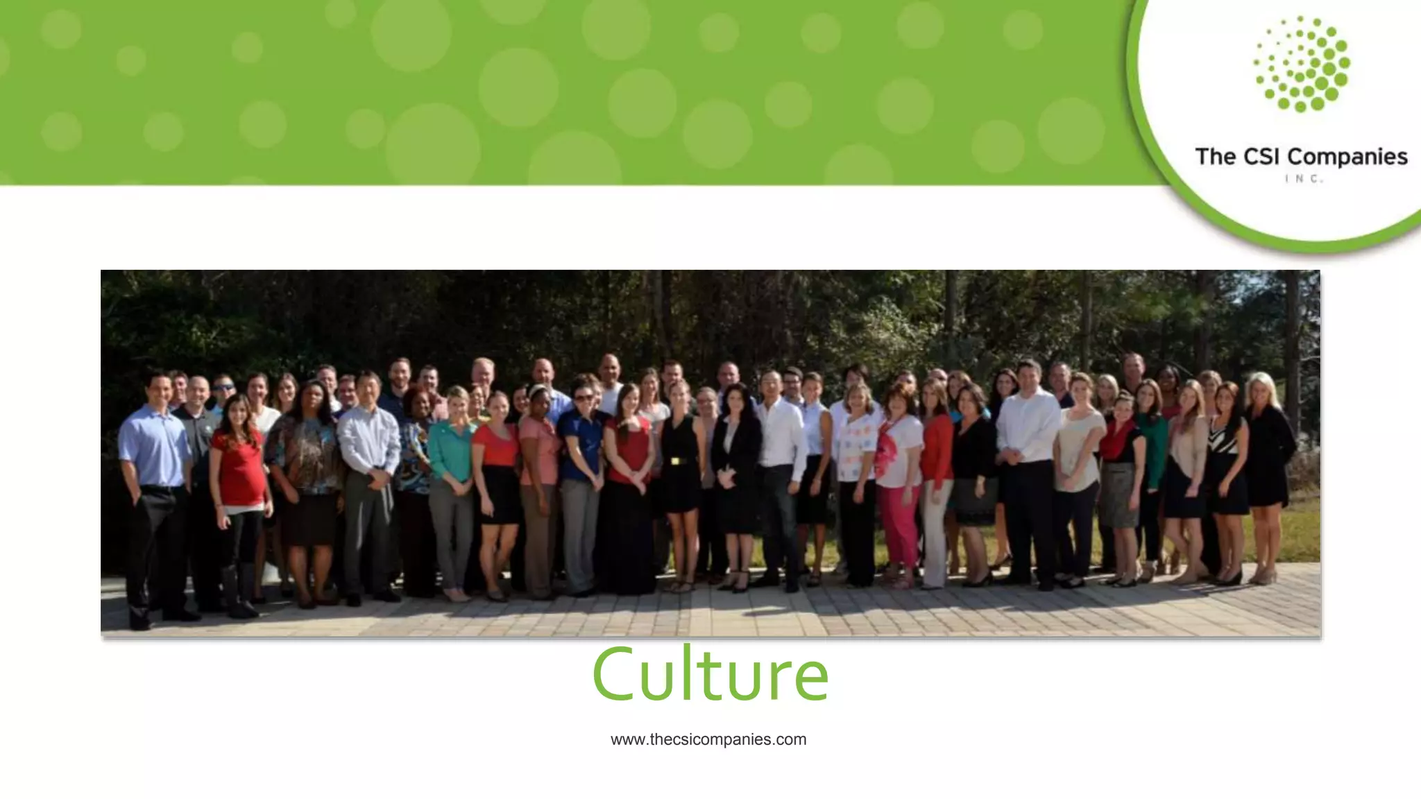 The CSI Companies 20 Year Celebration | PPTX