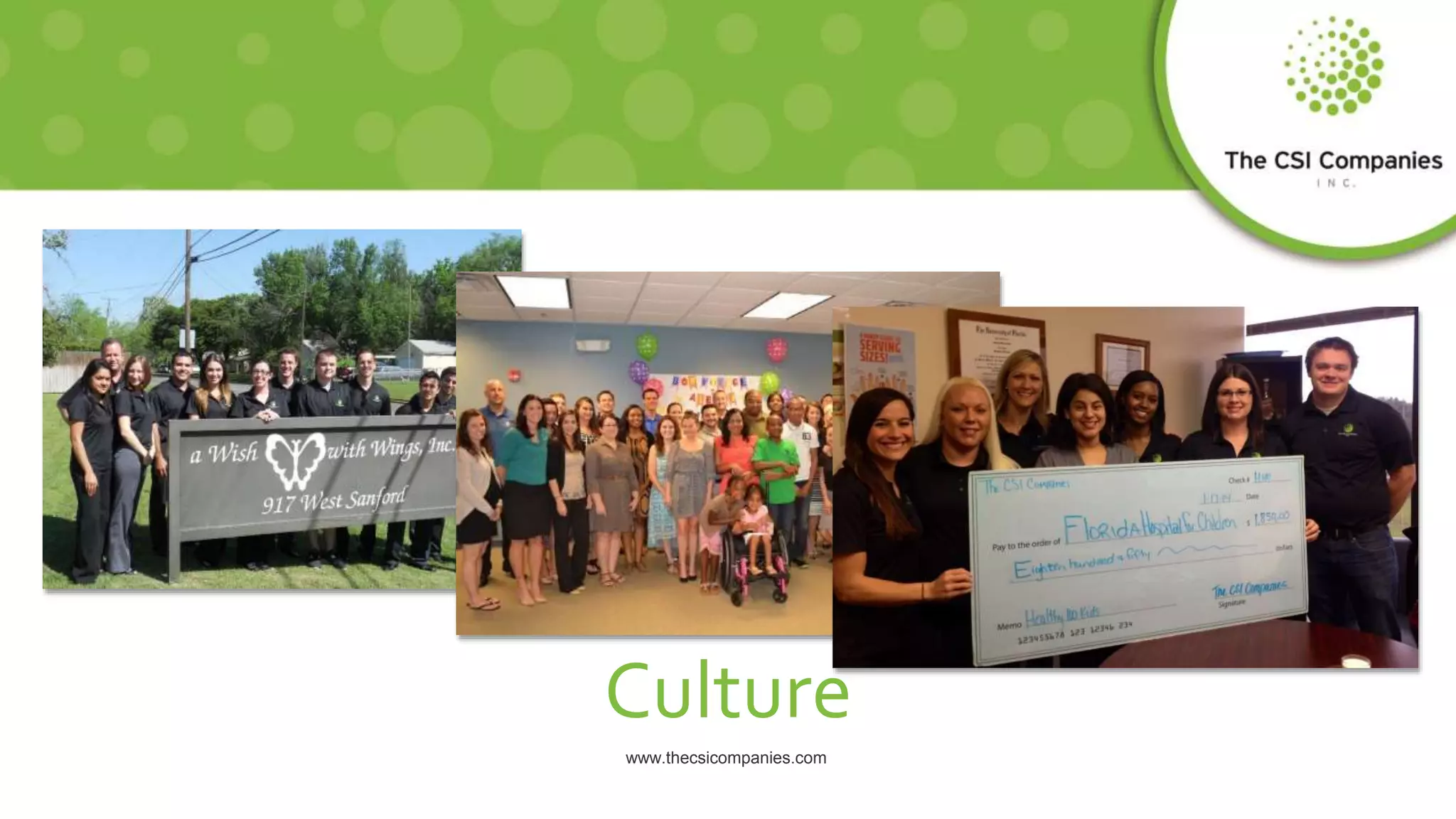 The CSI Companies 20 Year Celebration | PPTX