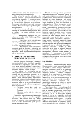 (20=zadovoljstvo zaposlenih izvor ili rezultat motivacije | PDF