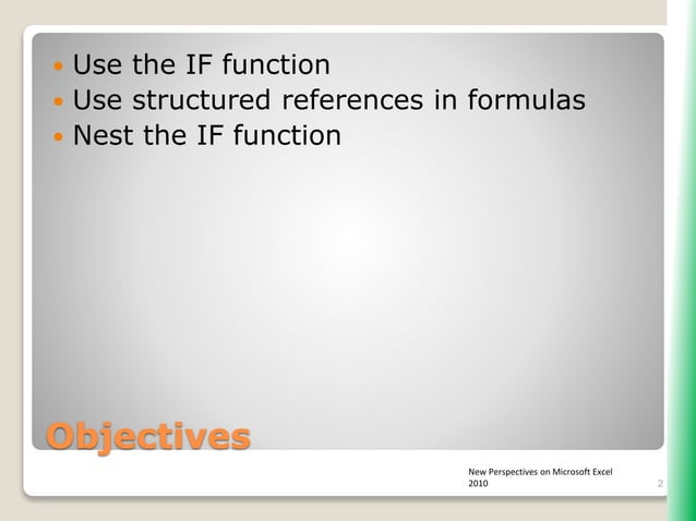 USING ADVANCED FUNCTIONS AND CONITIONAL FORMATTING EXCEL | PPT