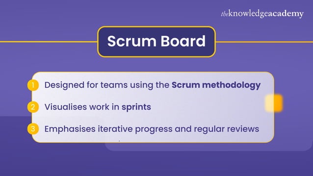 Explore the differences between Scrum and Kanban boards. | PPT