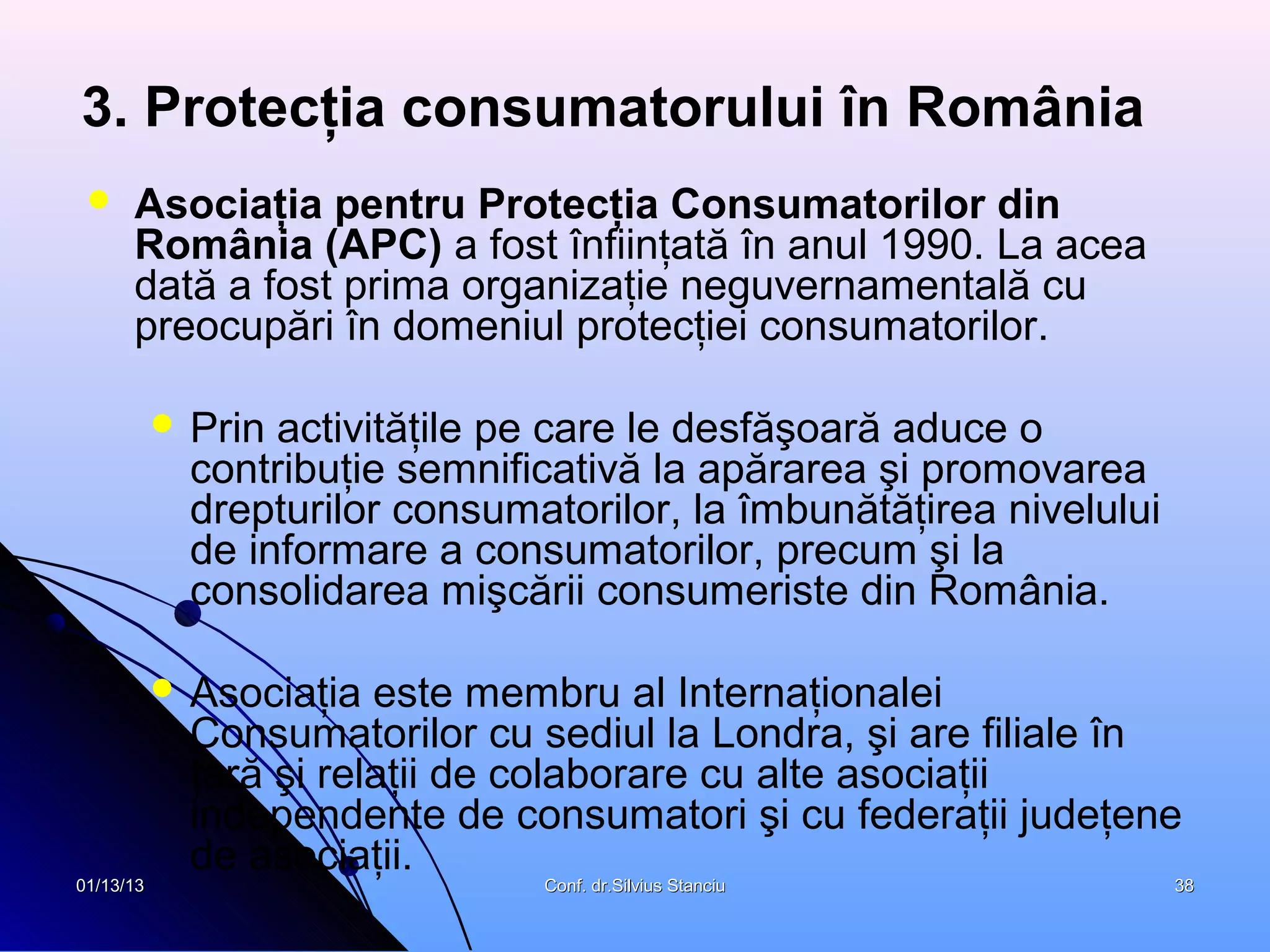 21.05 elemente privind protectia consumatorului in romania | PPT