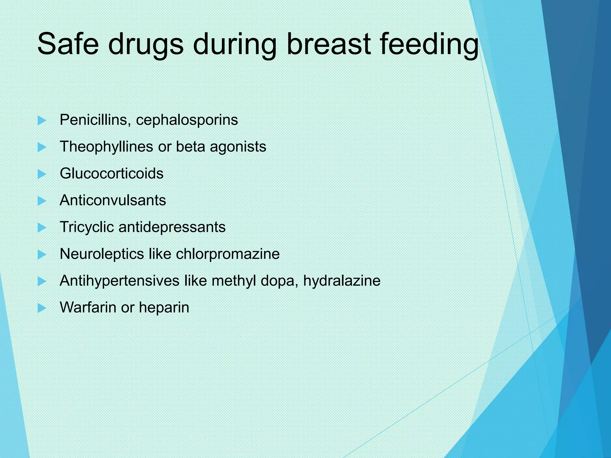 Drugs in pregnancy and lactation | PPT