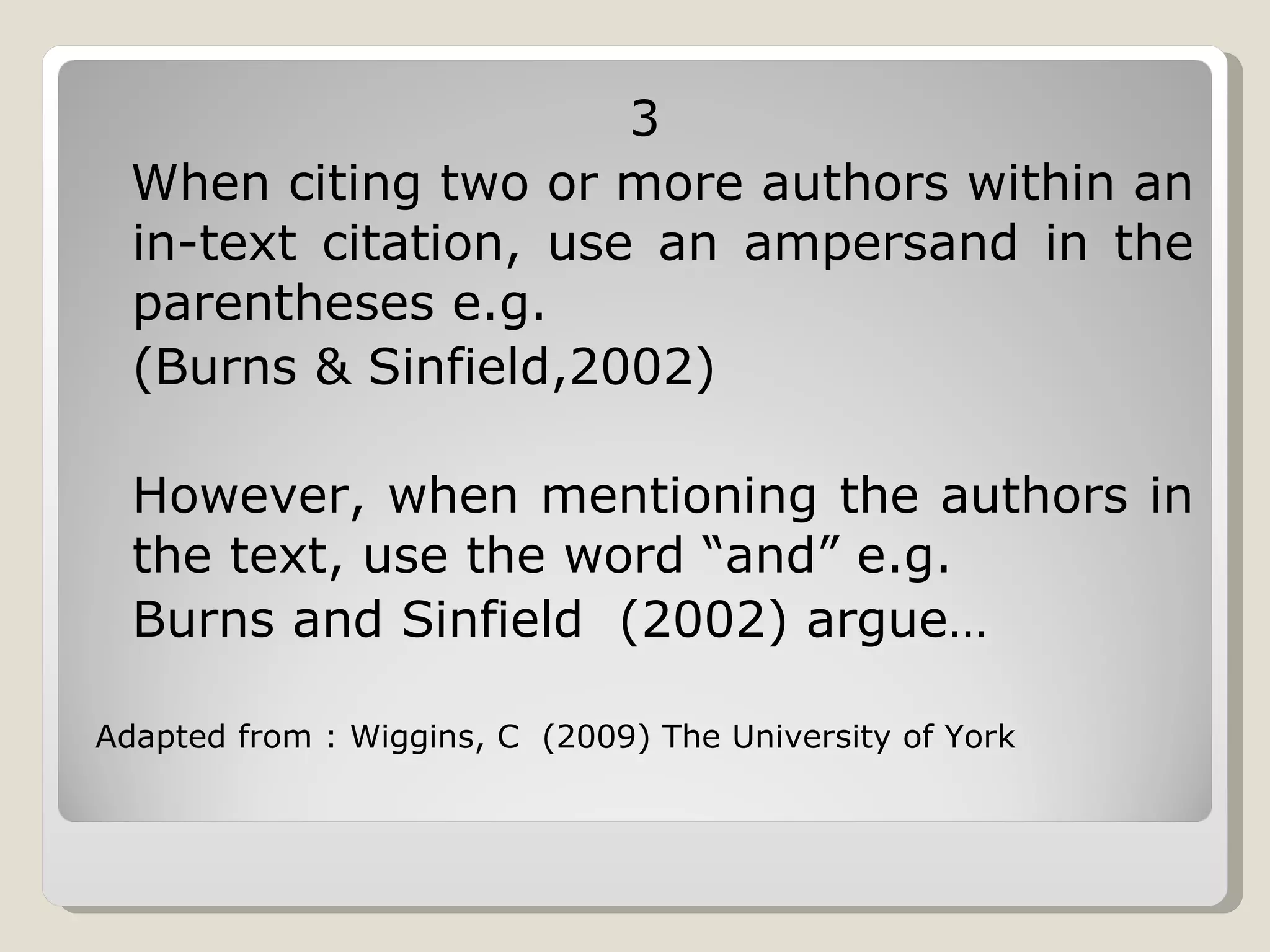 Referencing and Citing | PPT
