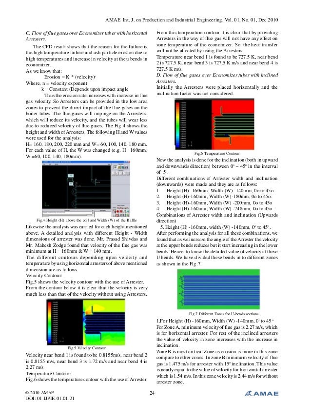Effect of Arresters on Erosion in Economizer Zone and its Analysis