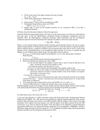 Spot Edge Detection in cDNA Microarray Images using Window based Bi-Dimensional Empirical Mode ...