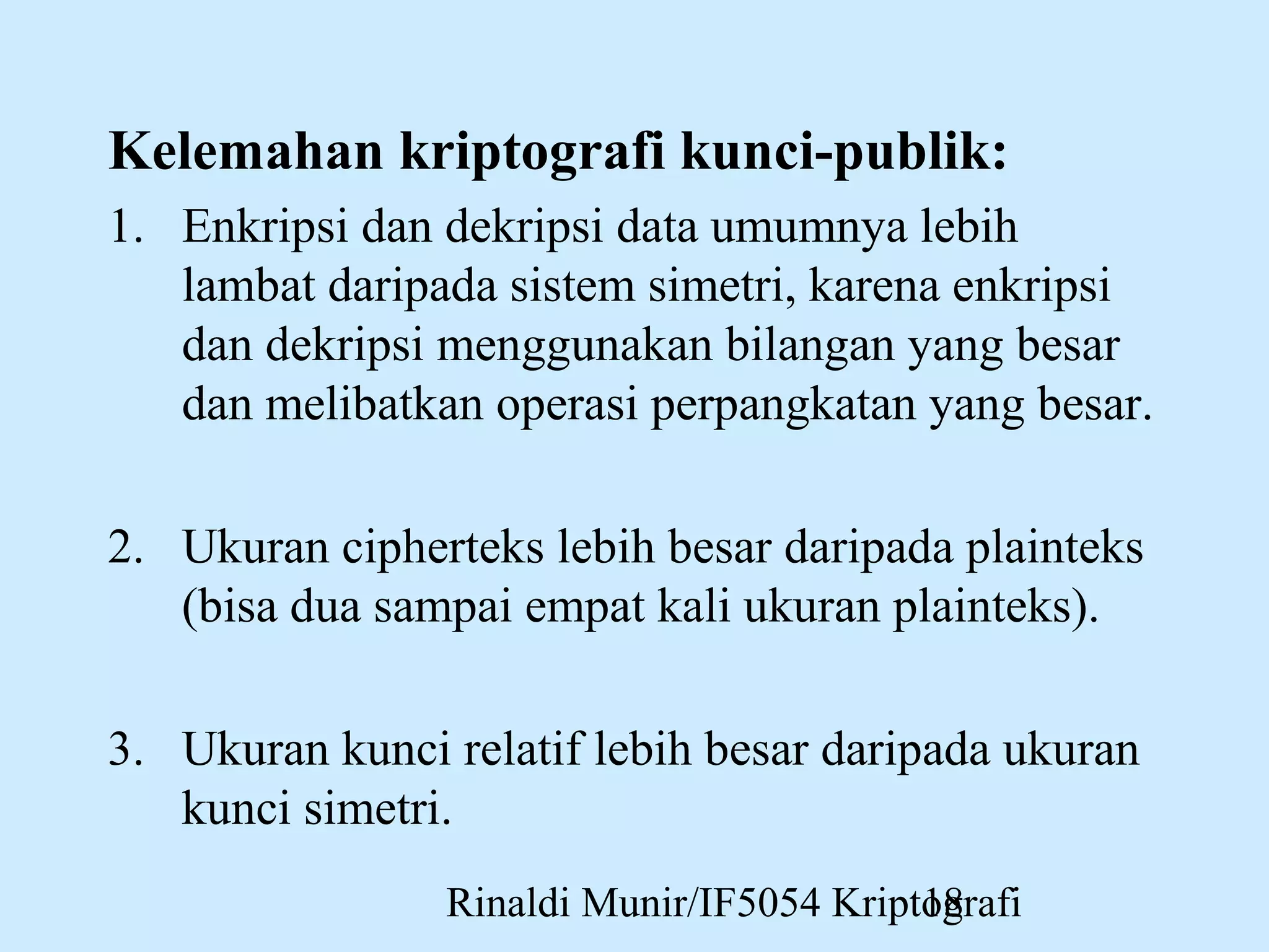 kriptografi kunci publik | PPT