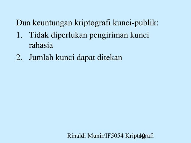 kriptografi kunci publik | PPT