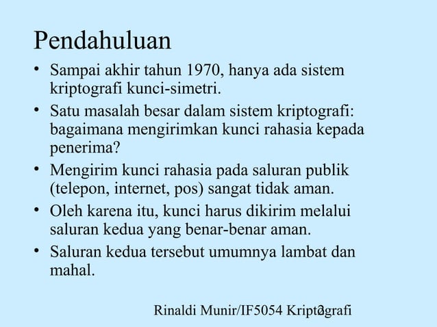 kriptografi kunci publik | PPT