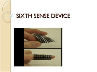 sixth sense technology | PPT