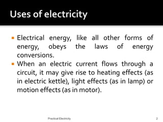 Practical Electricity | PPTX
