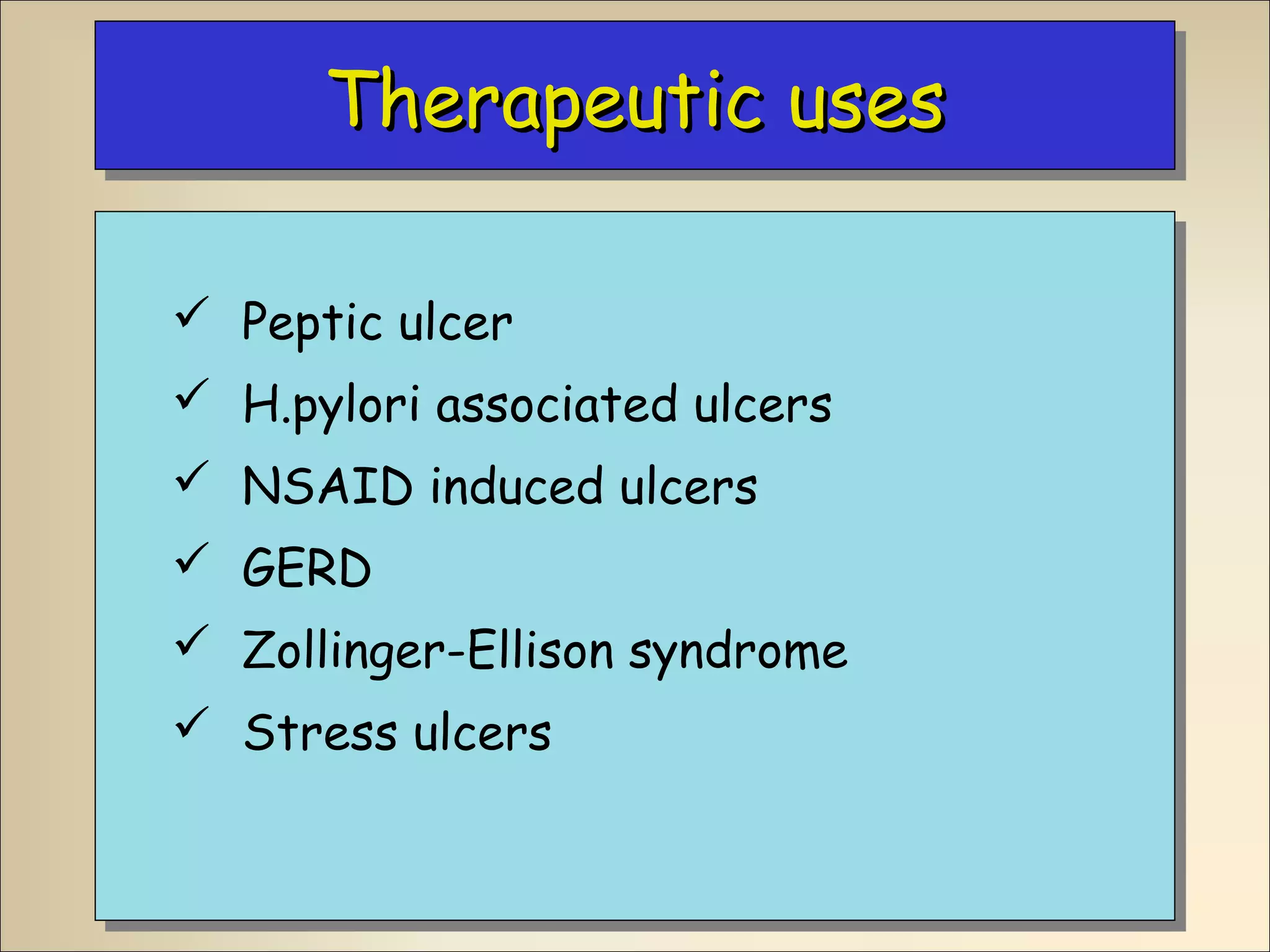 21.drugs used in peptic ulcer | PPT