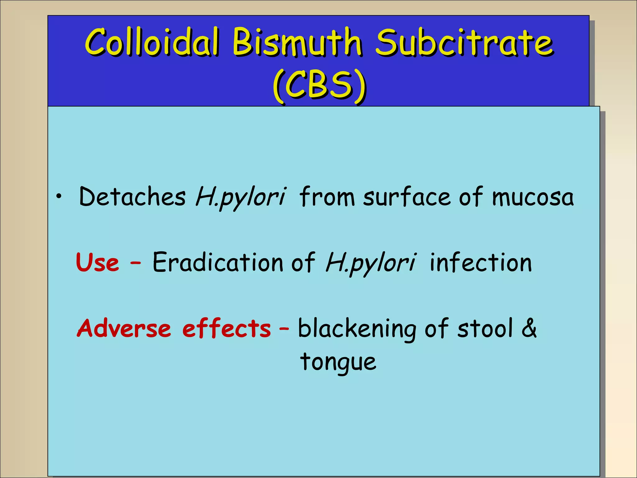 21.drugs used in peptic ulcer | PPT