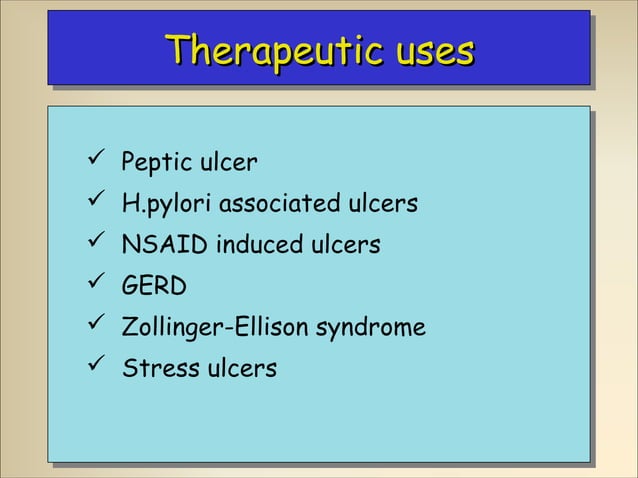 21.drugs used in peptic ulcer | PPT