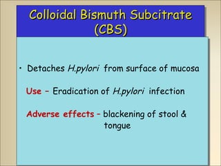 21.drugs used in peptic ulcer | PPT