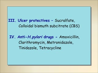 21.drugs used in peptic ulcer | PPT